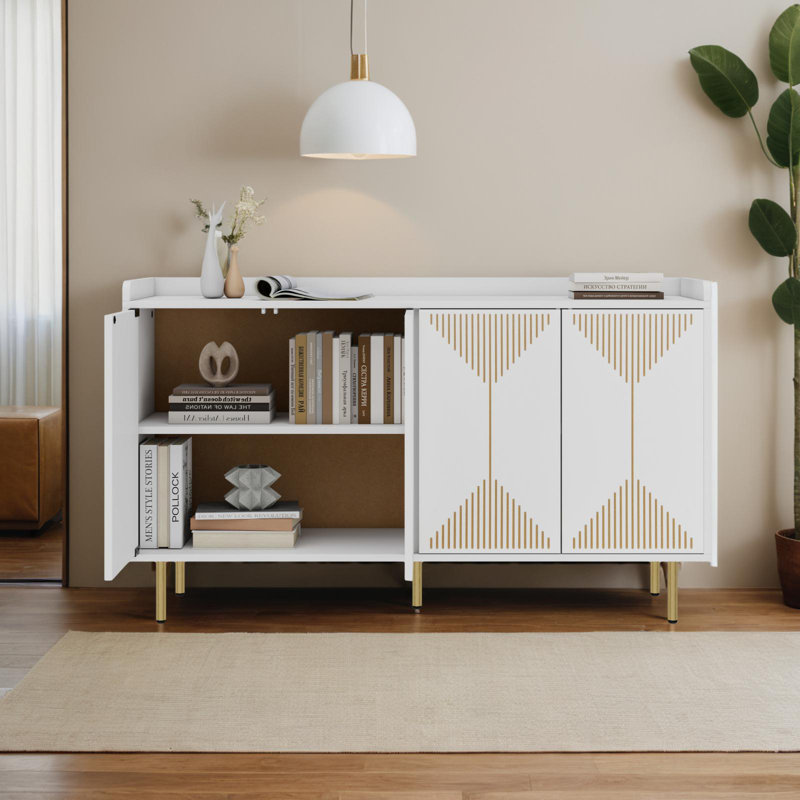 Mercer41 Sideboard Cabinet With 4 Doors | Wayfair