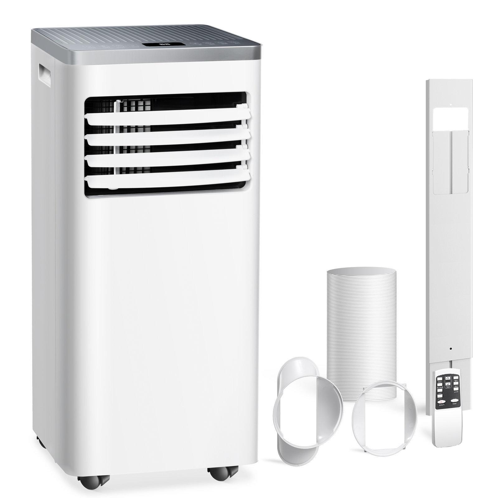 ELECTACTIC 10,000 BTU Portable Air Conditioner with Remote, 2 Fan ...