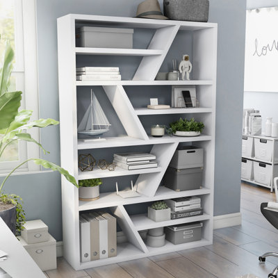 Mercury Row® Dailey Geometric Bookcase & Reviews | Wayfair