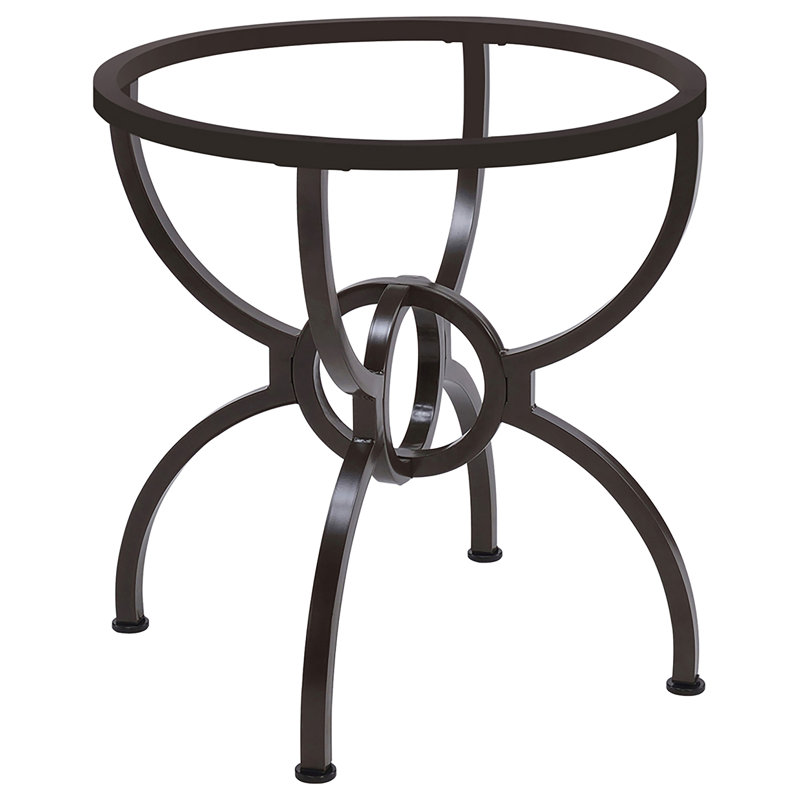 Lark Manor™ Aviano Round Metal Dining Table Base Gunmetal | Wayfair