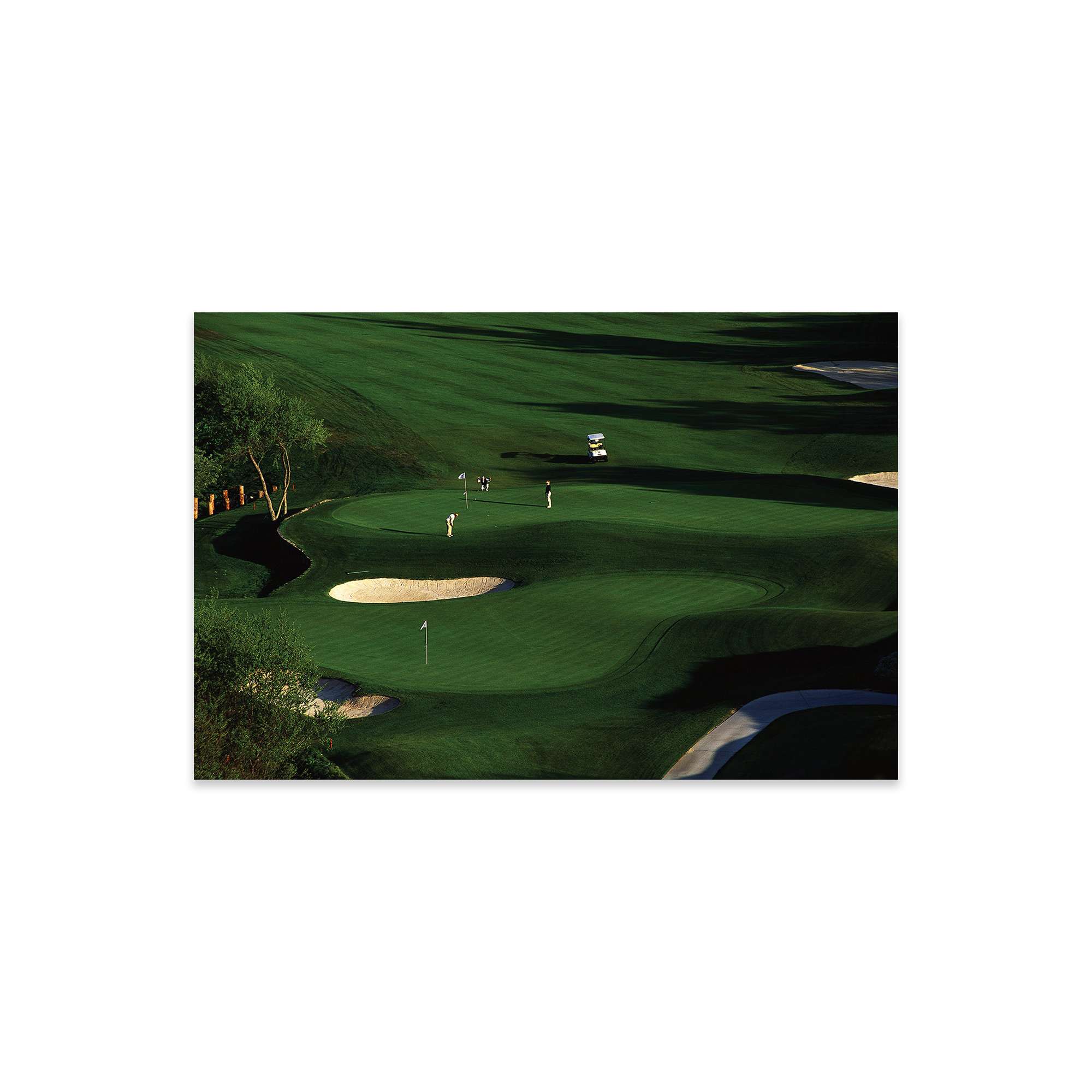 Latitude Run® Golfer Putting on the Green Print On Acrylic Glass ...