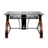 Ebern Designs Cayuga Glass Desk & Reviews | Wayfair