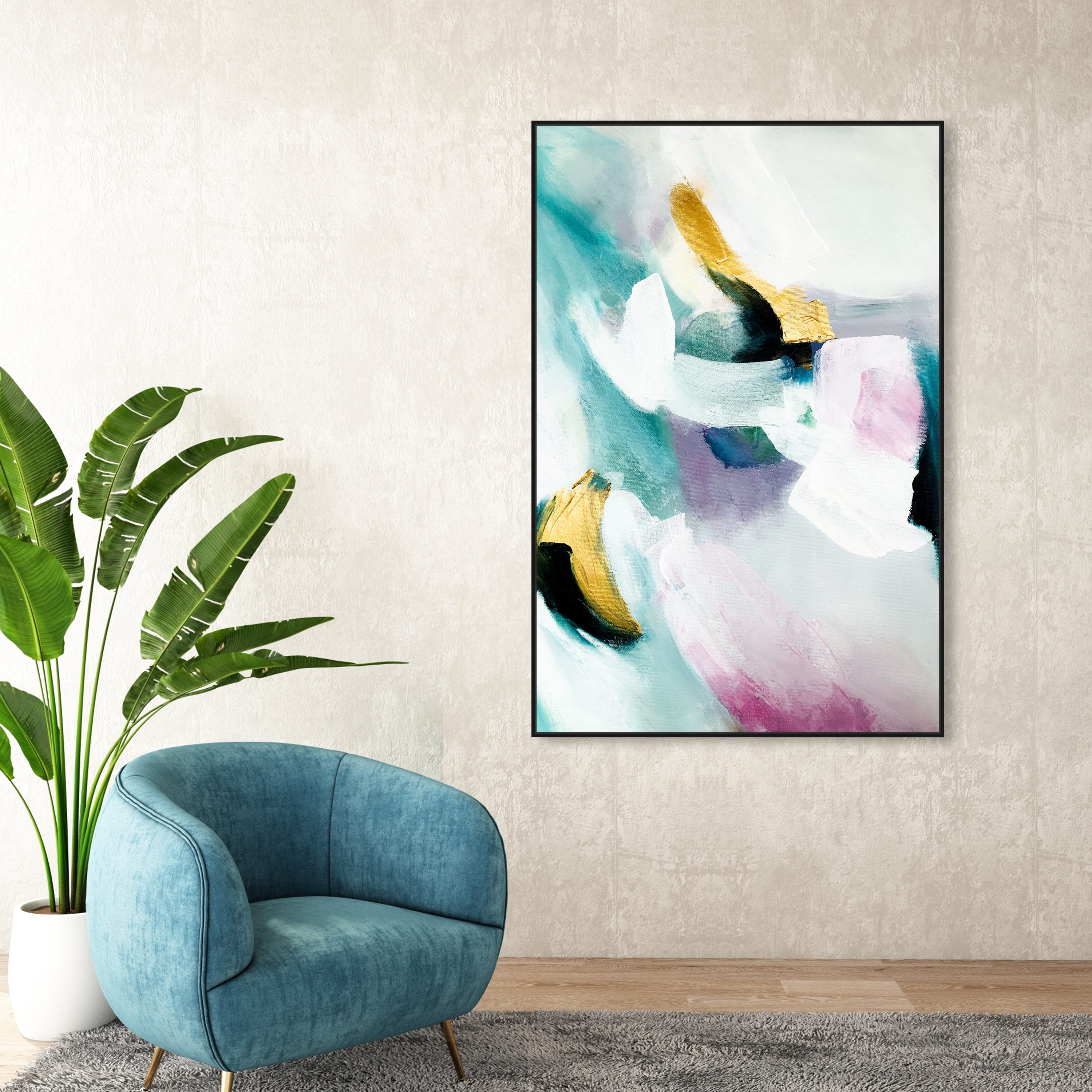 Oliver Gal Prints Abstract 'Still Viola' Textures By Oliver Gal Wall ...