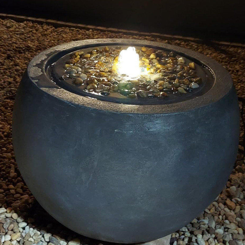 Arlmont & Co. Garden Water Fountain Outdoor Water Feature Indoor with ...