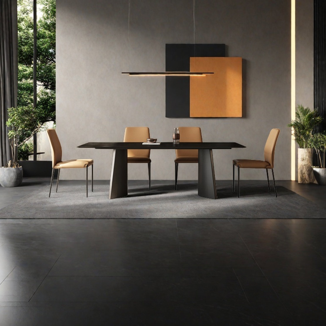 RESROS High-end Light Luxury Rock Slab Dining Table - Wayfair Canada