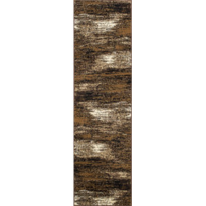 17 Stories Misouk Abstract Chocolate Area Rug & Reviews | Wayfair
