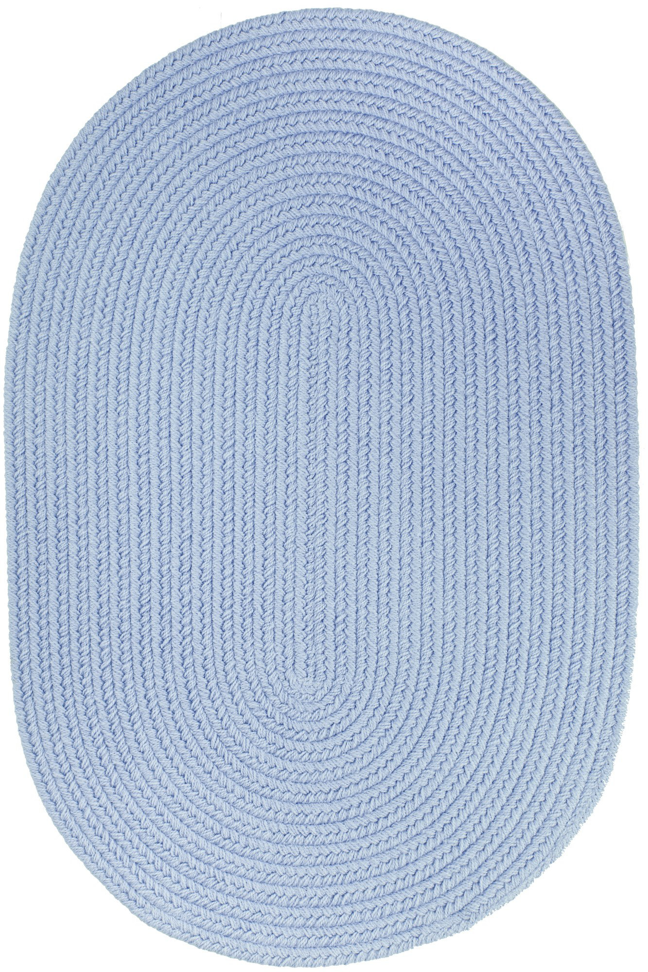 August Grove® Smyth Handmade Braided Light Blue Rug & Reviews | Wayfair