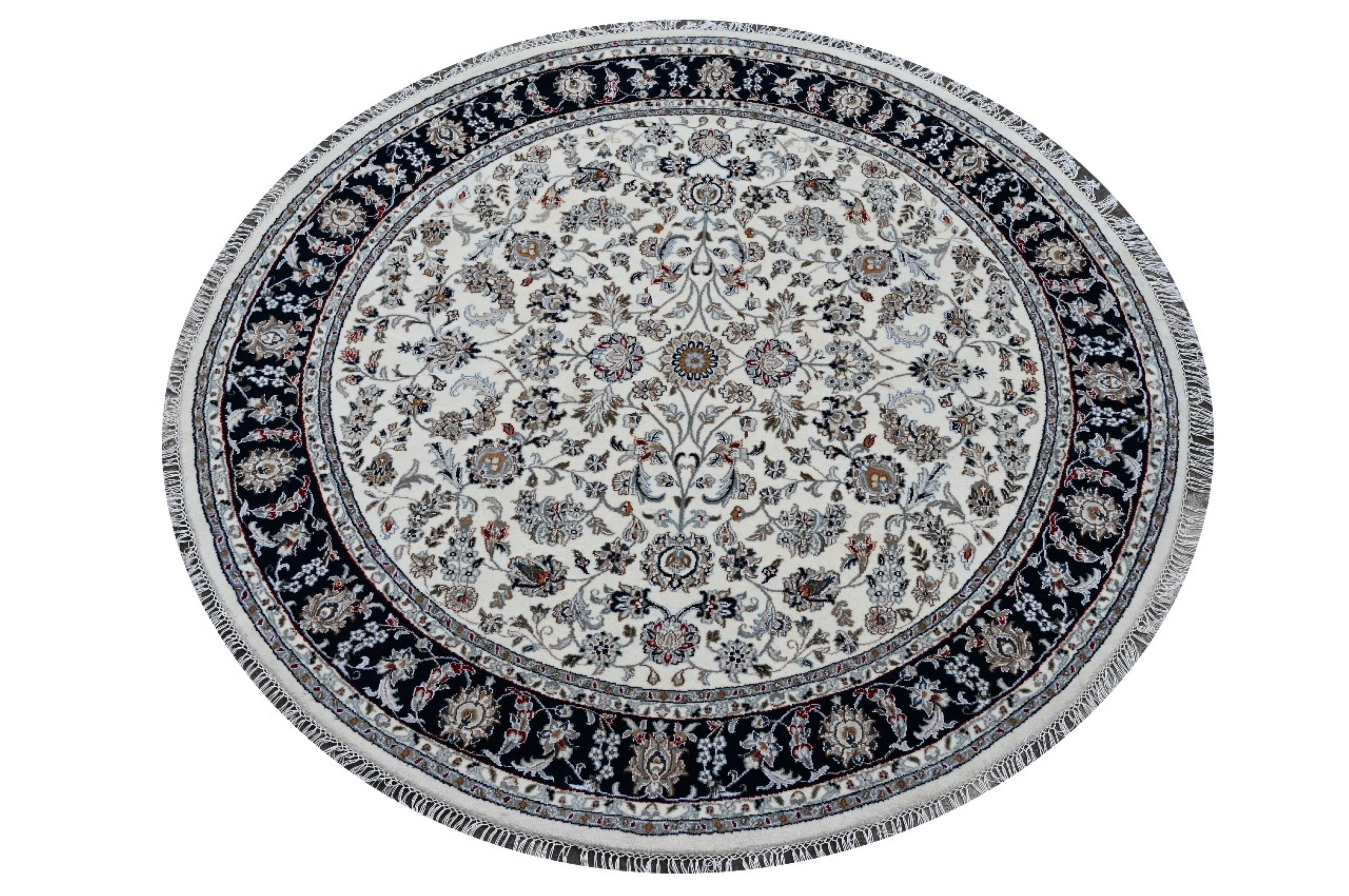 Bungalow Rose Round Imperial Round 6'6" Wool Area Rug with Non-Slip ...