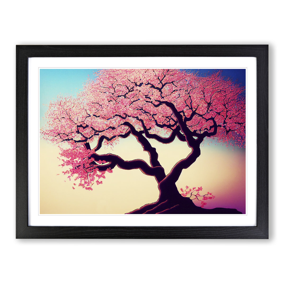 Marlow Home Co. Astounding Cherry Blossom Tree - Picture Frame Graphic ...