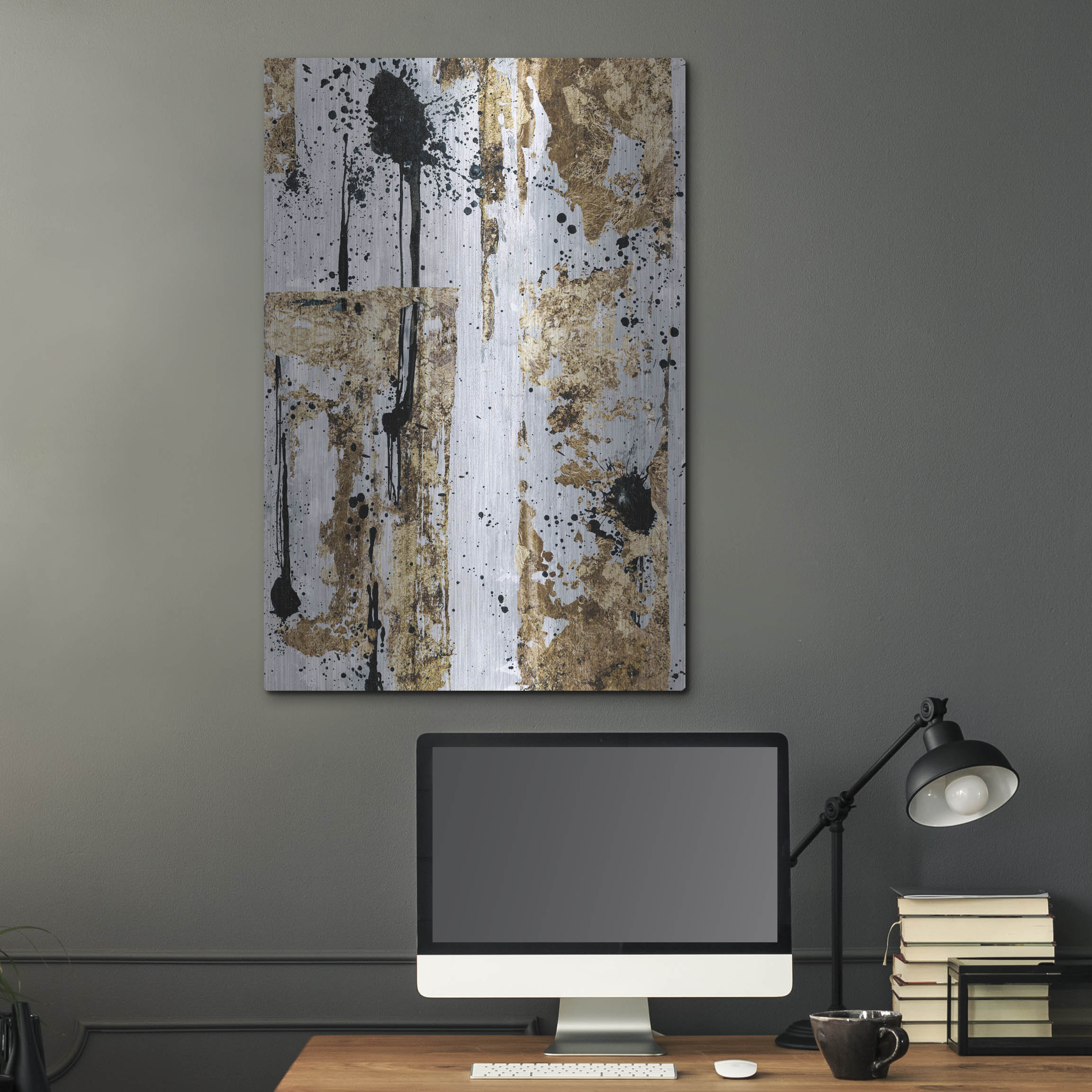 Ivy Bronx 'Gold And Black Spot' by Svetlana Aleynikova Metal Wall Art ...
