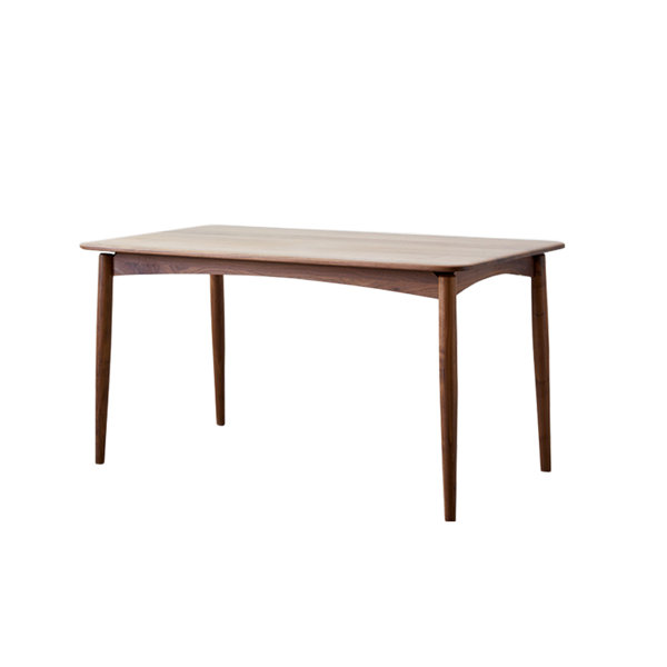Corrigan Studio® Solid wood dining table rectangular walnut modern ...