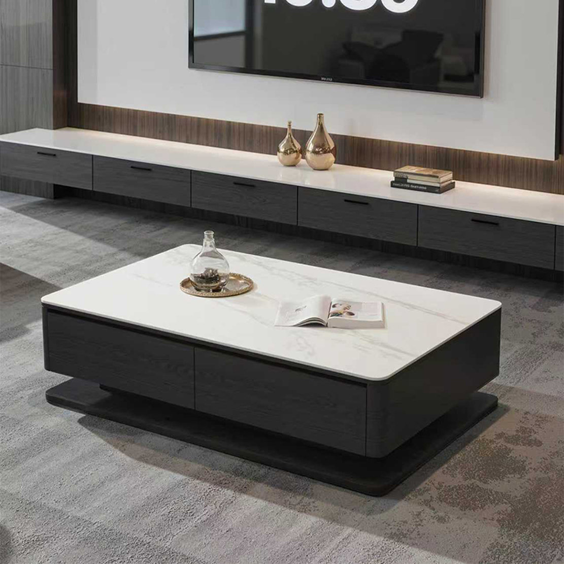 Orren Ellis Modern rectangular stone slab coffee table - Wayfair Canada