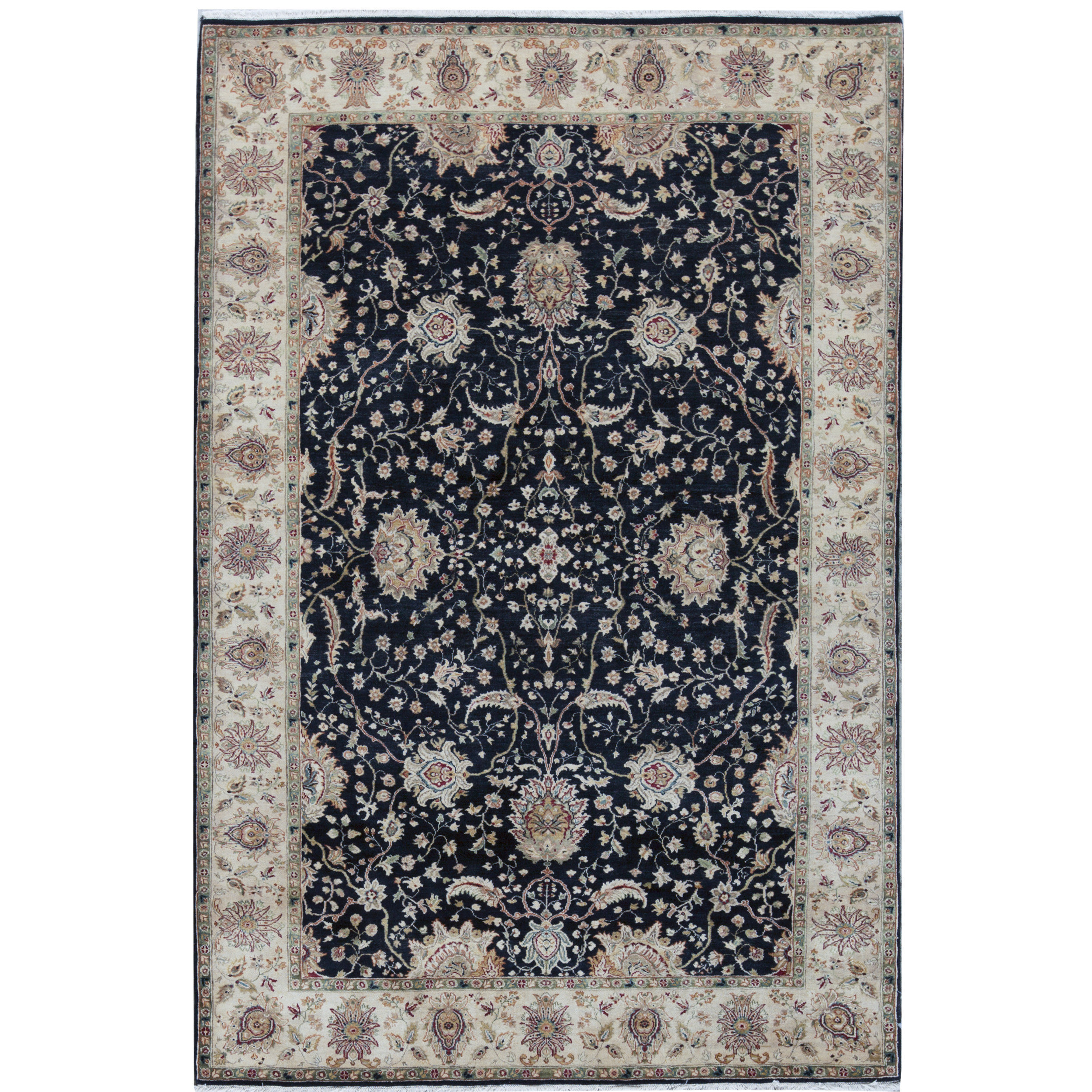 Bokara Rug Co., Inc. Hand-Knotted High-Quality Black and Brown Area Rug ...