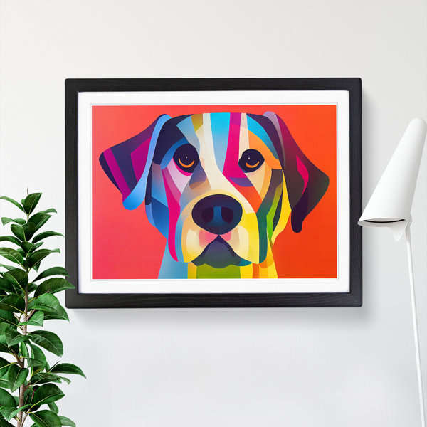 Marlow Home Co. Abstract Dog Portrait Vol.2 - Single Picture Frame ...