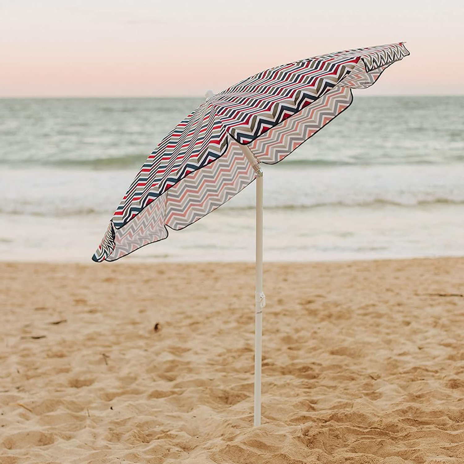 Dovecove 5 Ft. Portable Beach Umbrella, Lightweight Sun Shade Umbrella ...