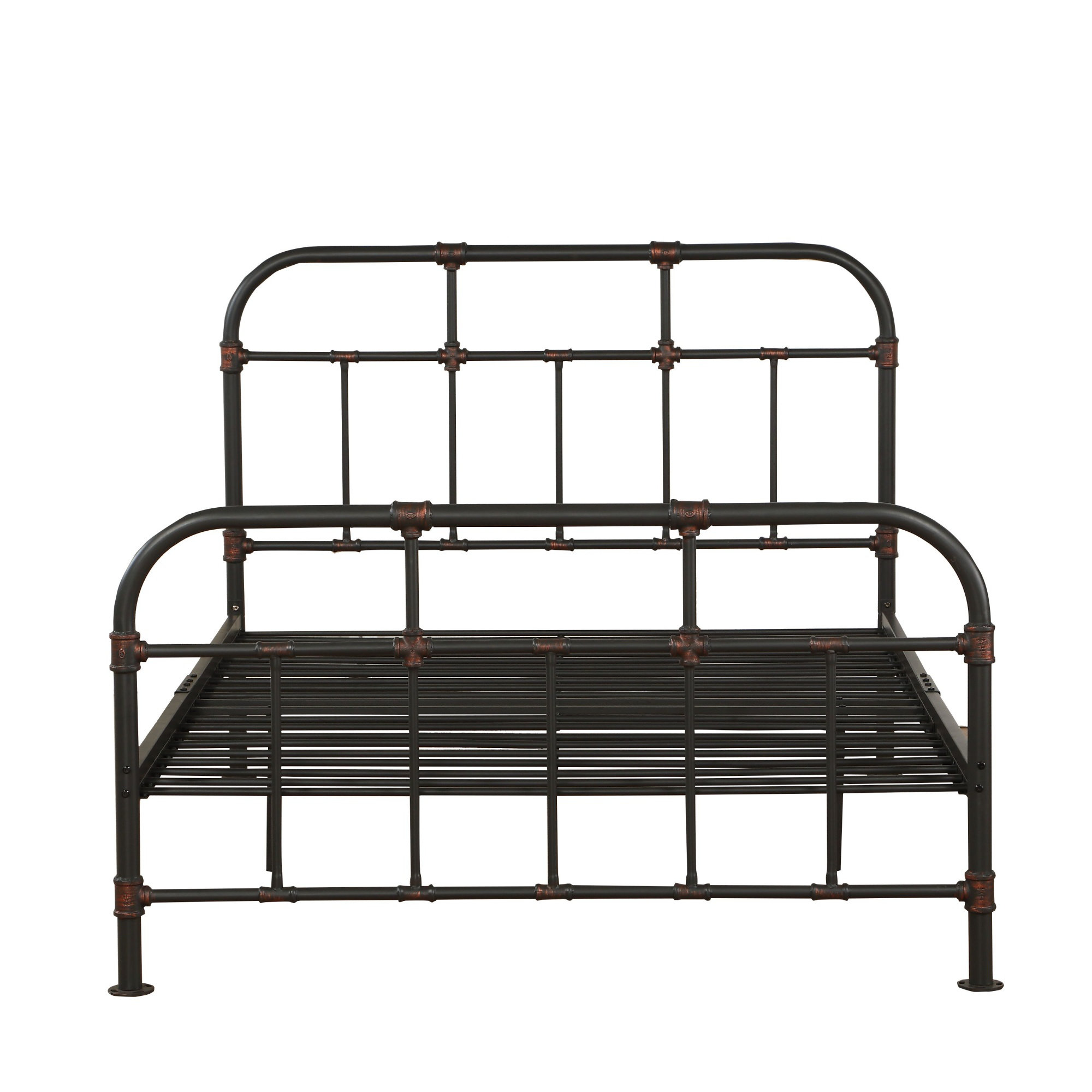 George Oliver Nicipolis Sandy Gray Finish Full Bed | Wayfair