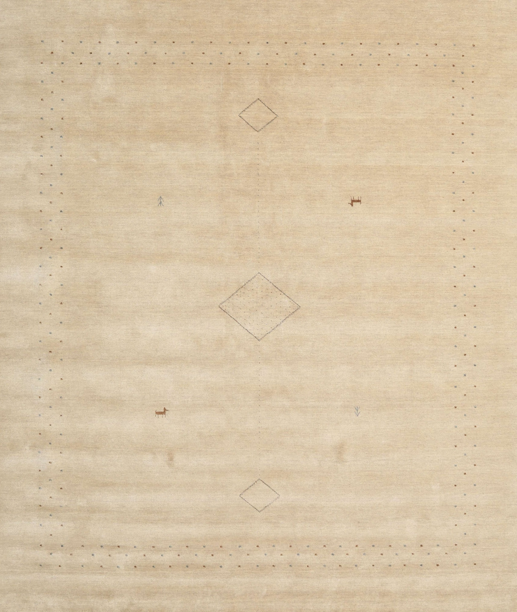 World Menagerie Coraline Hand-Tufted Wool Cream Area Rug | Wayfair