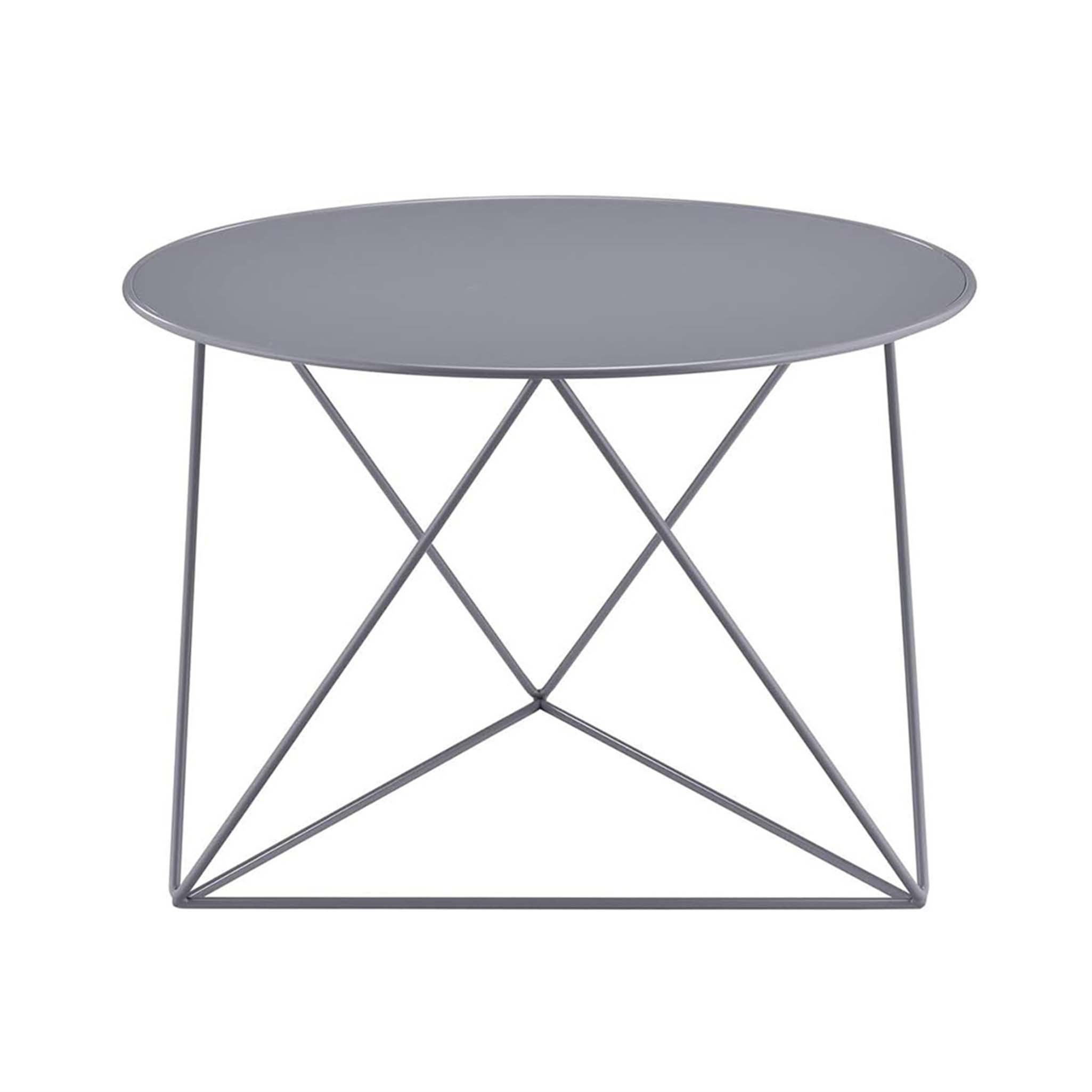 Brayden Studio® Modern Geometric Metal Round Top End Table With Durable ...