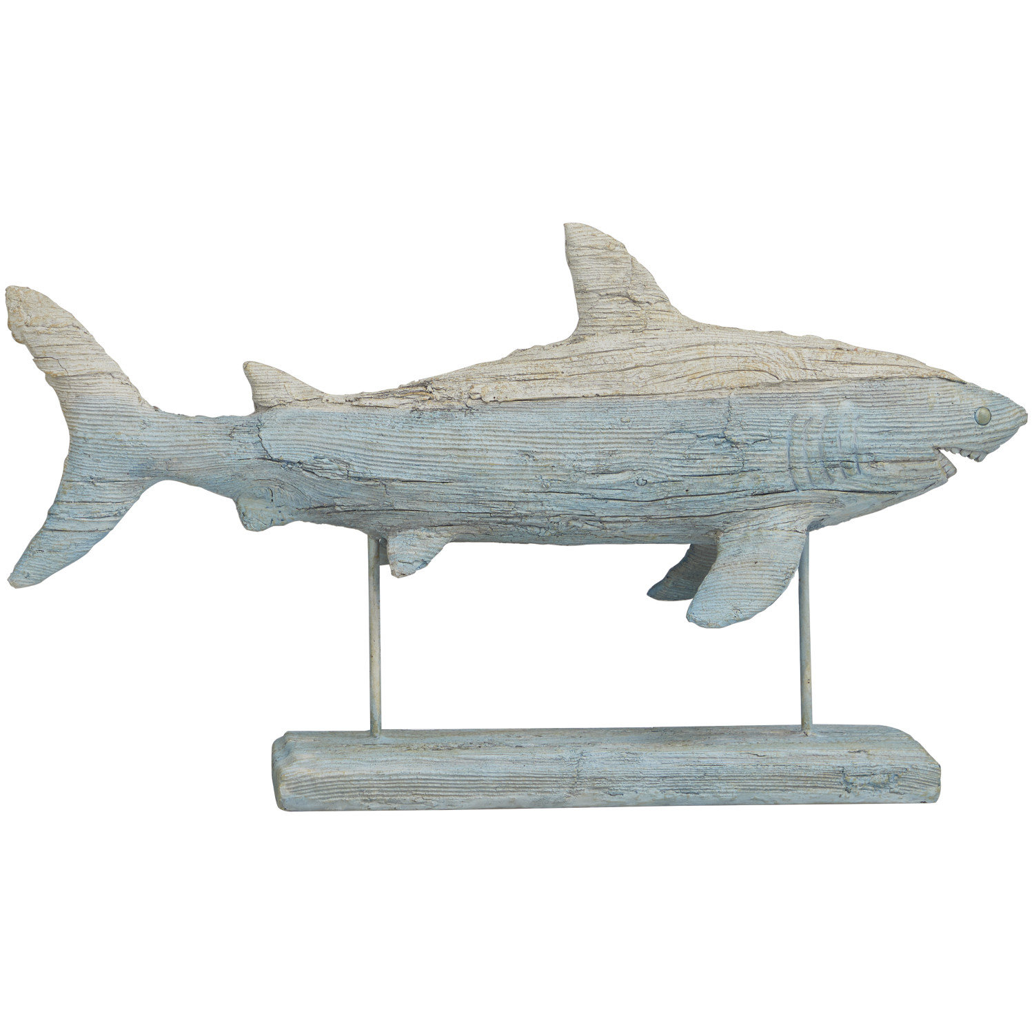 Dovecove Ridhi Polystone Textured Ombre Shark Light Blue Decorative ...