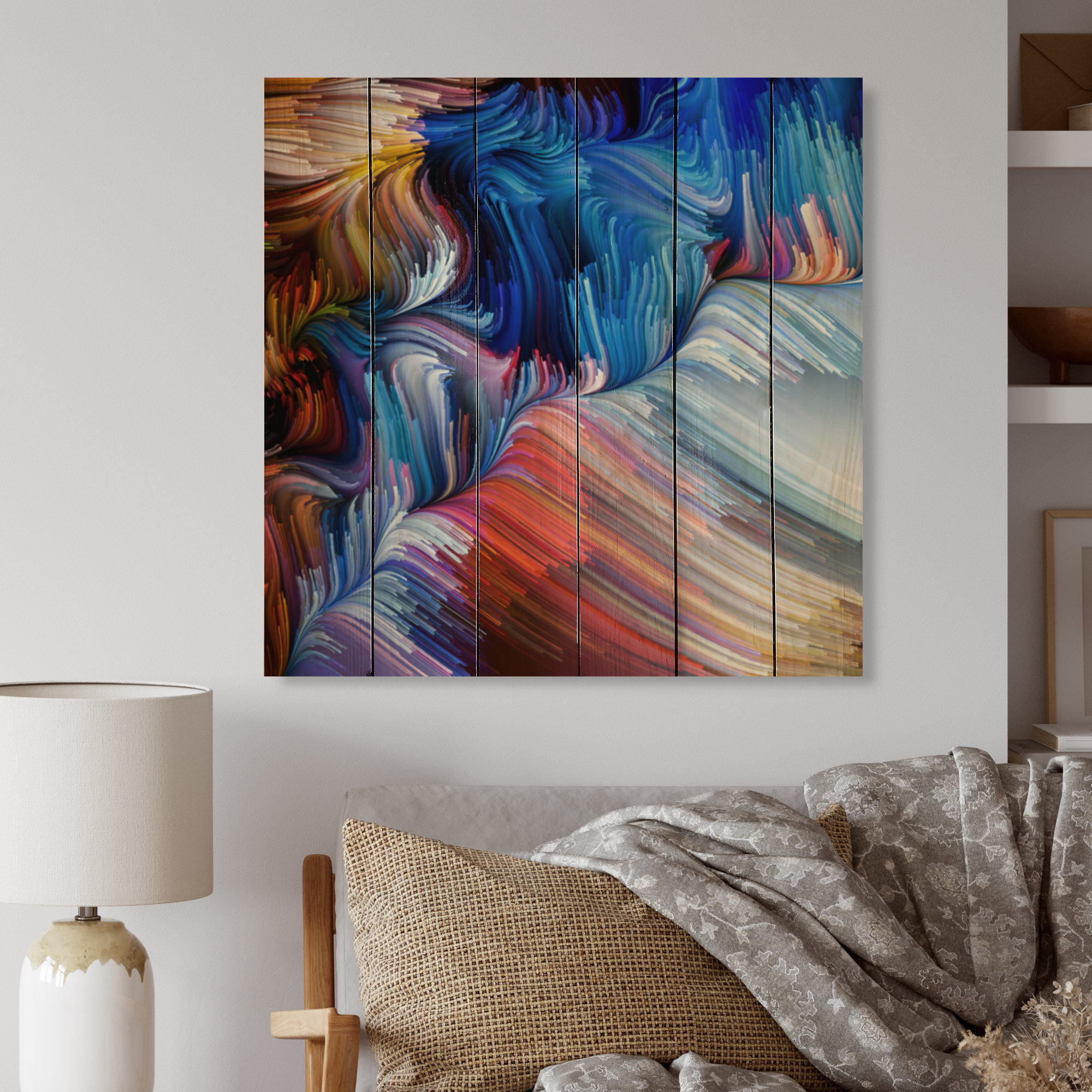 Ivy Bronx Elegance Of Liquid Color VIII - Modern Wood Wall Decor | Wayfair