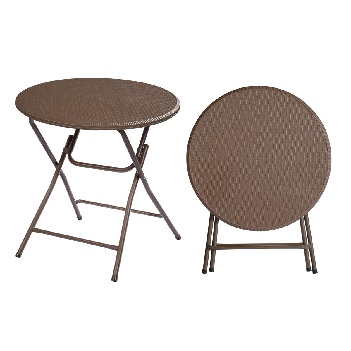 Ebern Designs Patio Folding Table Plastic | Wayfair