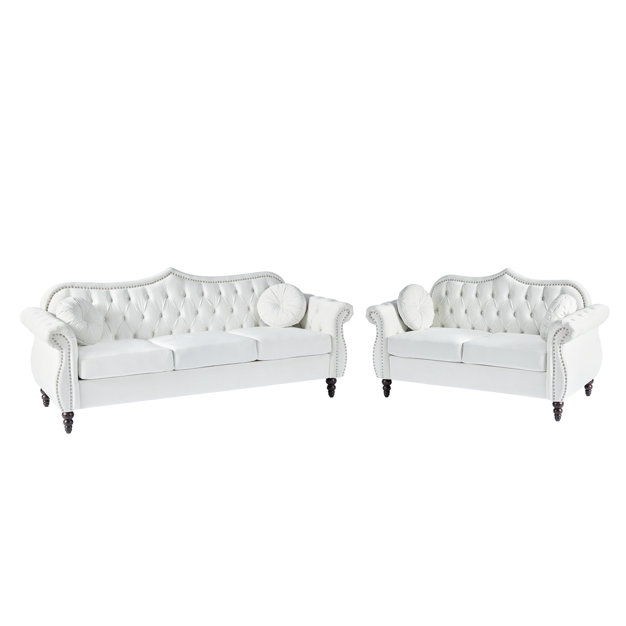 Alcott Hill® Causby 2 Piece Velvet Living Room Set | Wayfair