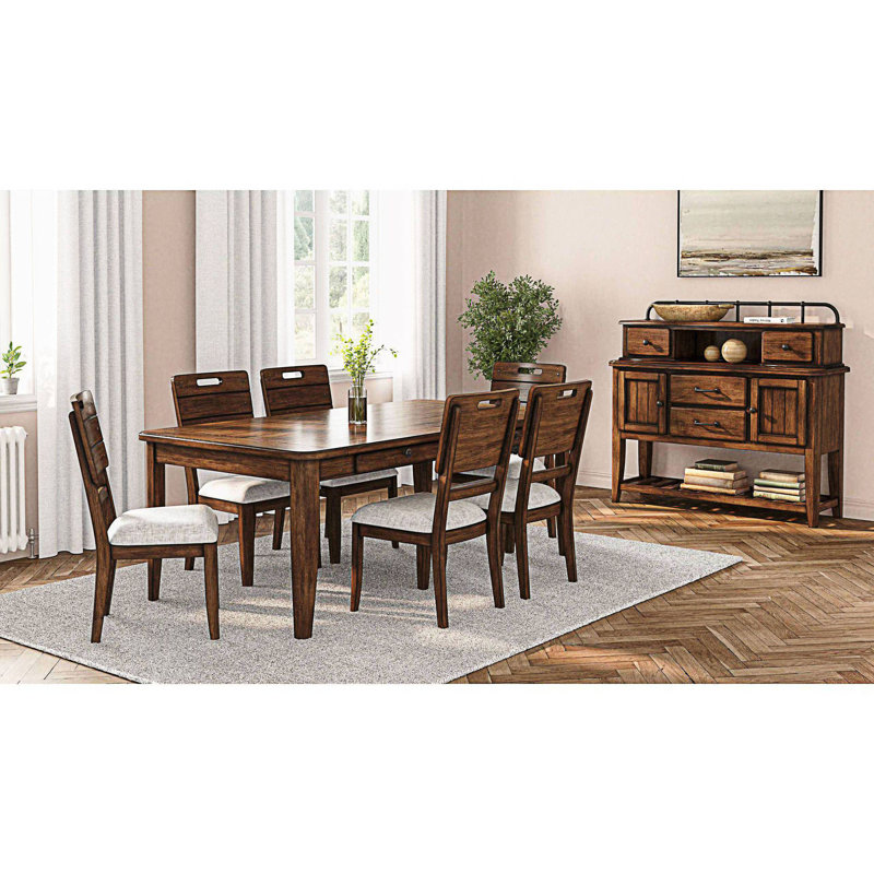 Alcott Hill® Casual Dining Table With Four Storage Drawers | Wayfair