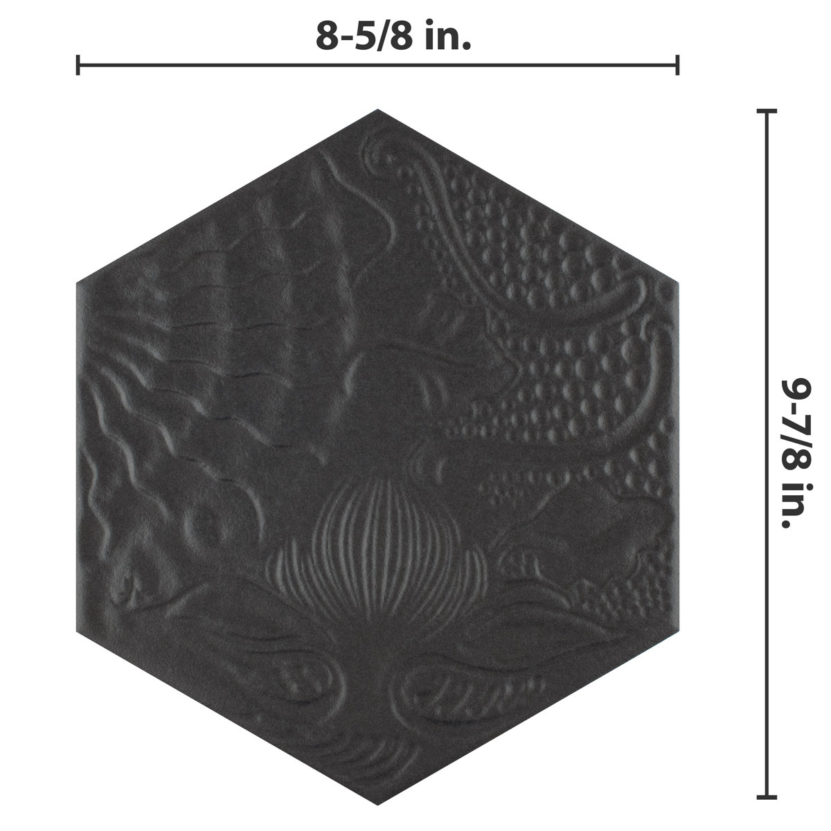 Merola Tile Gaudi Hex 9" x 10" Porcelain Patterned Wall & Floor Tile ...