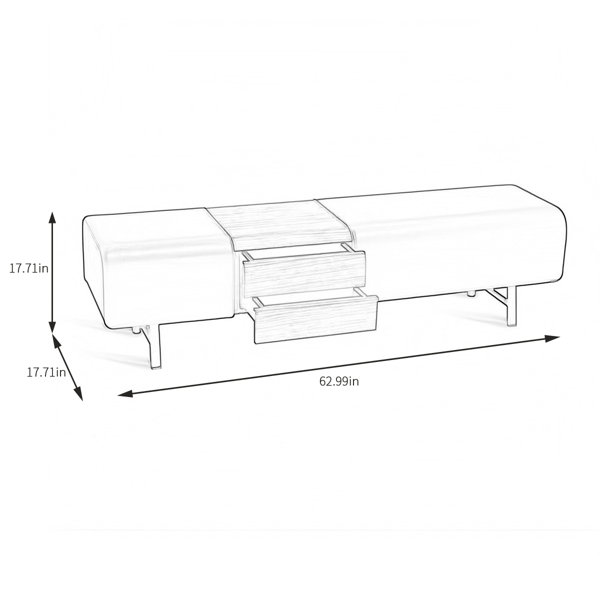 Creative bed end stool Leather Match Upholstered Storage Bench | Wayfair