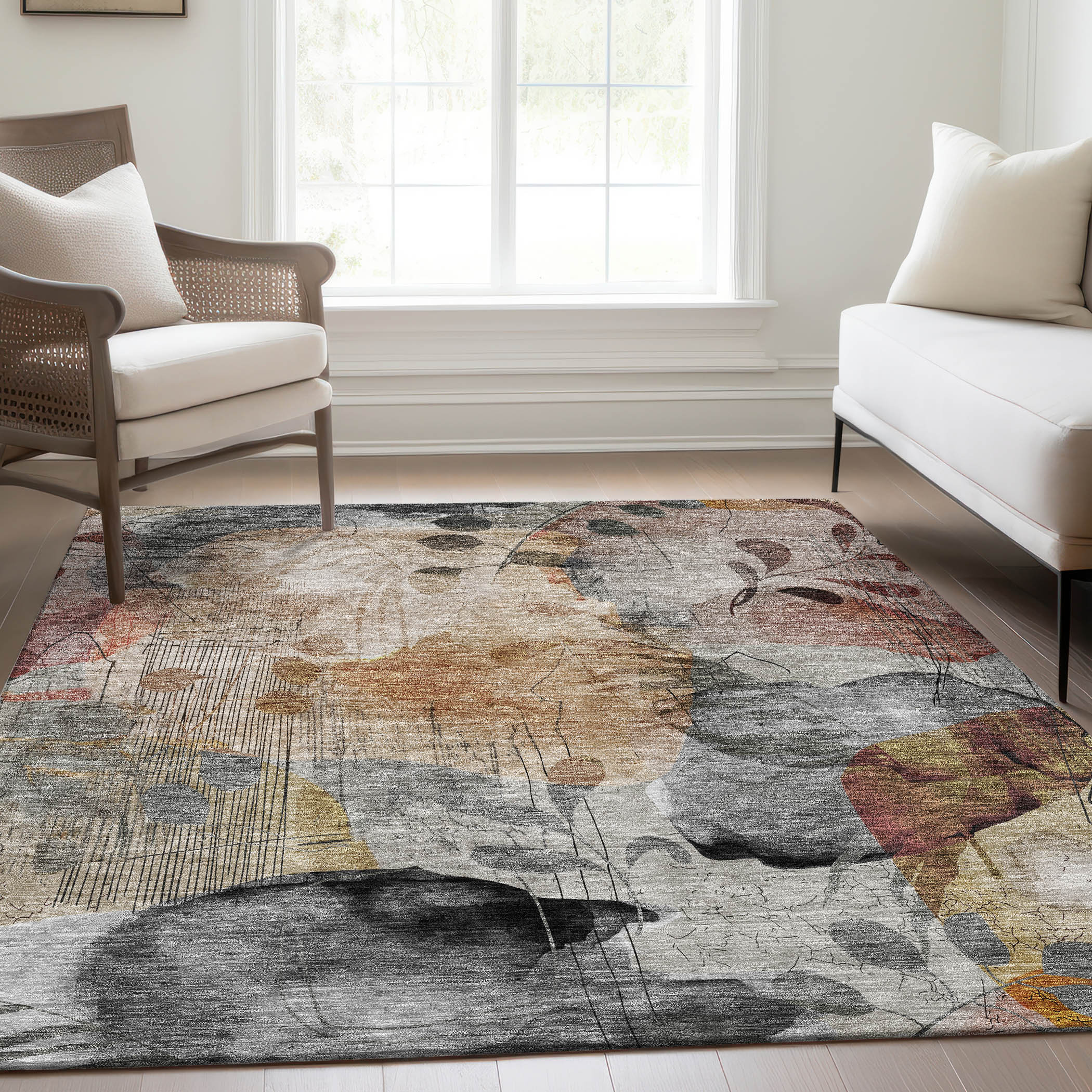 Langley Street® Machine Washable Indoor/Outdoor Maliana ACN832 Terracotta 2'3" x 7'6" Runner Rug ...