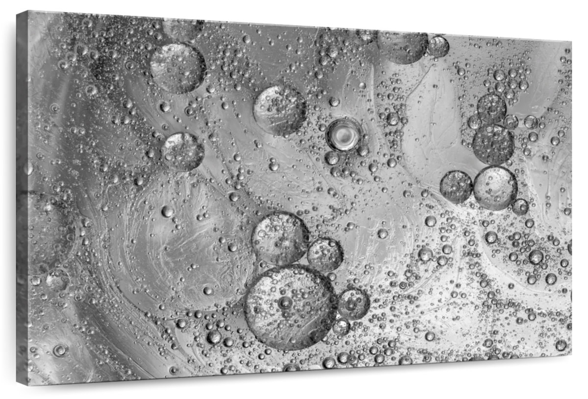 Wade Logan Avery Water Droplets Silver Abstract - Wayfair Canada