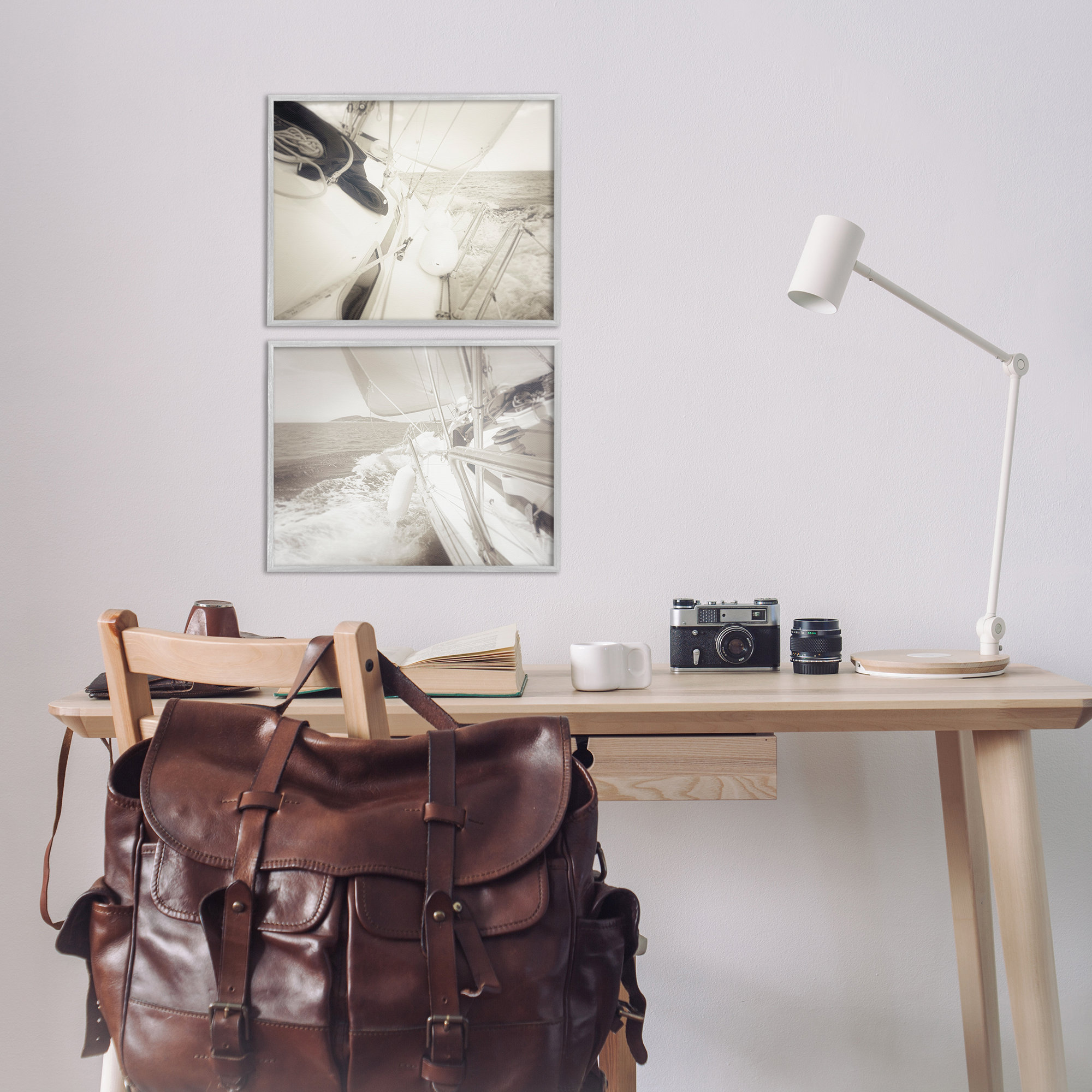 Winston Porter Sailing Clear Summer Day 2 PC Giclee Art Set by Graffi ...