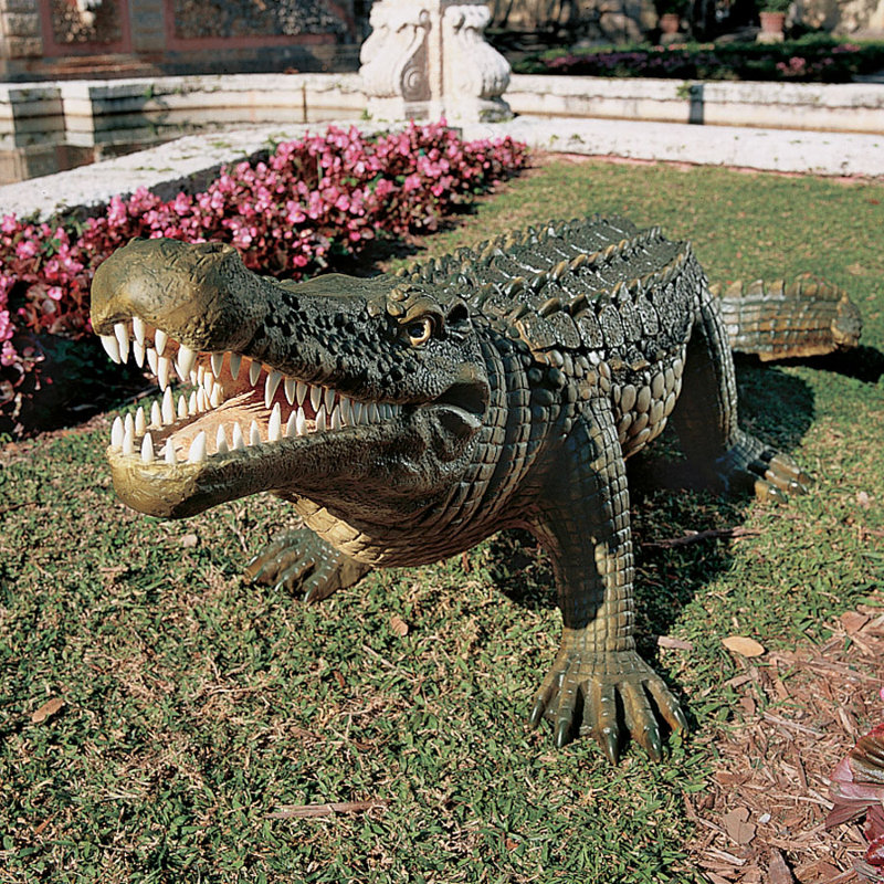 Design Toscano The Gargantuan Garden Gator Statue | Wayfair