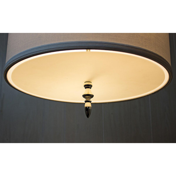 Home Concept Inc 15.5" Round Diffuser Translucent Frosted White ...