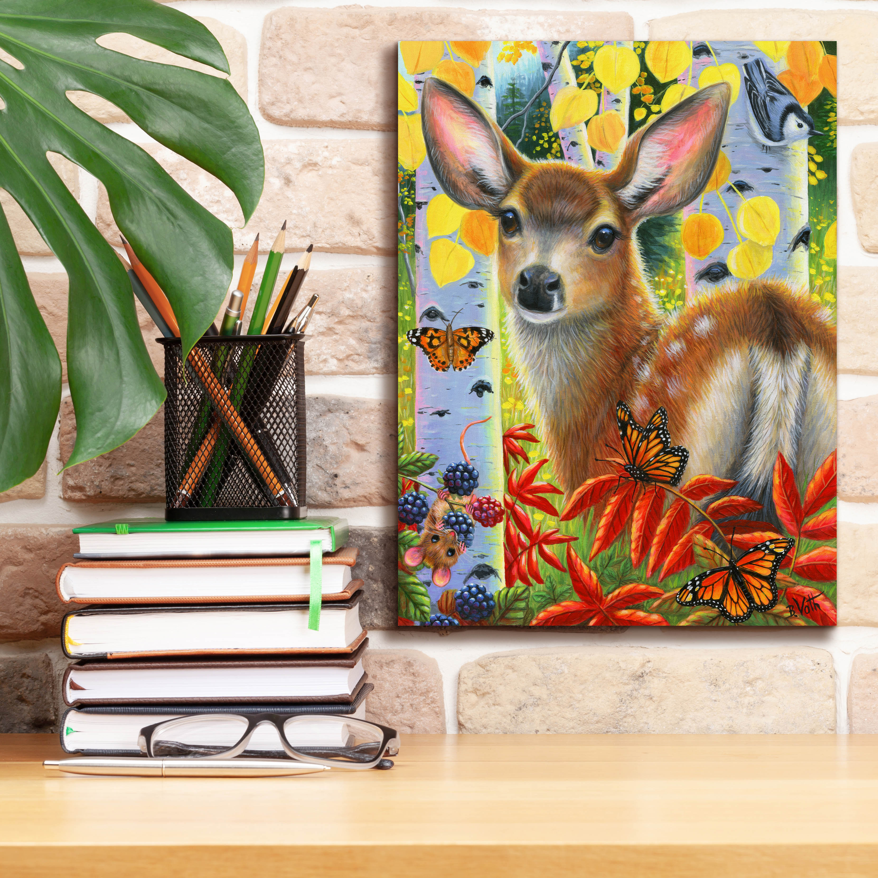 Millwood Pines Little Fawn's Autumn' by Bridget Voth, Canvas Wall Art ...