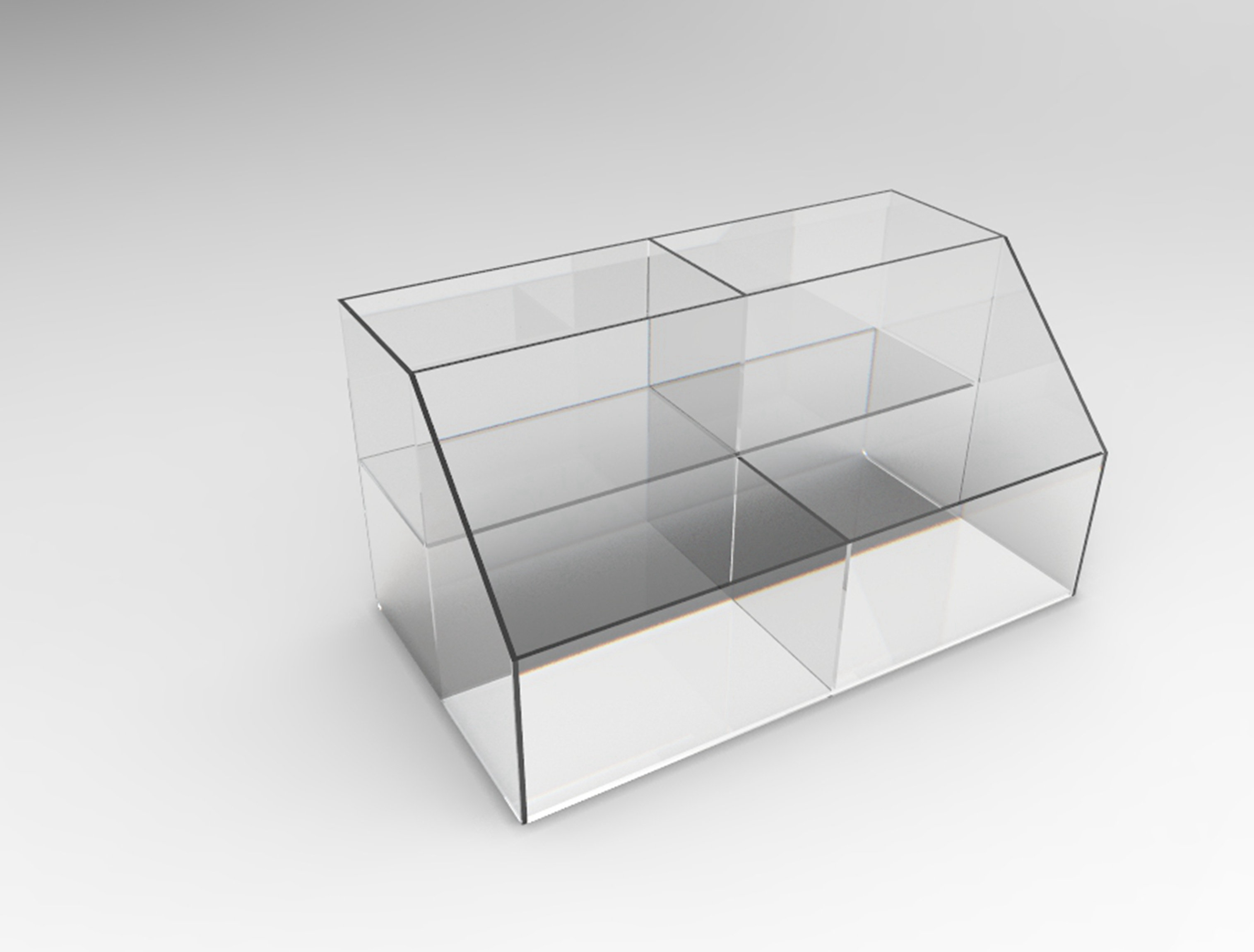 Rebrilliant Présentoir moyen en acrylique à deux niveaux - Plexiglas ...