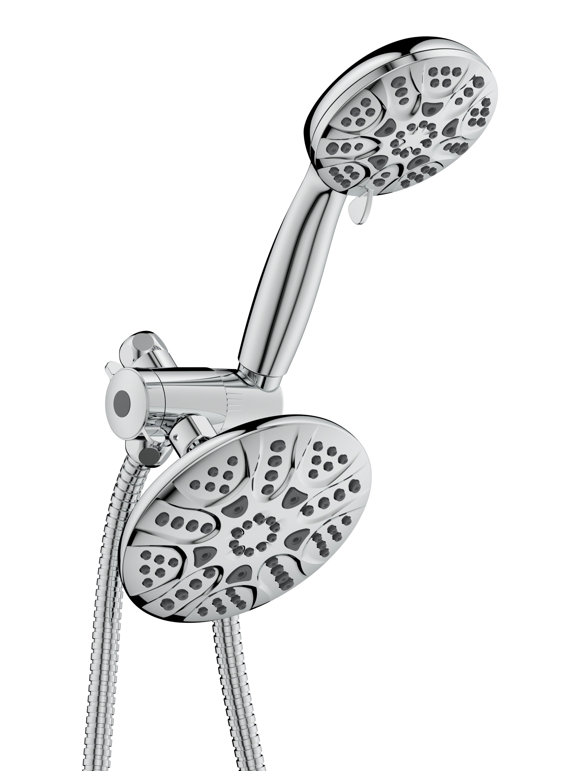 Ana Bath 6-Inch Multi Function (with Pause Function) Dual Shower Head ...