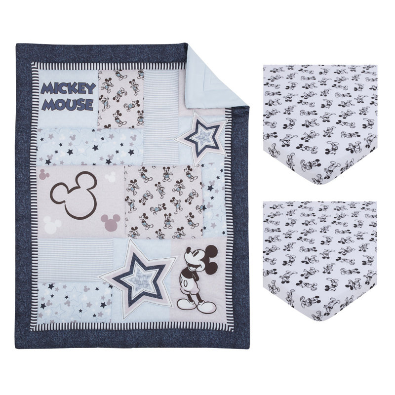 Disney Mickey Mouse 3 Piece Crib Bedding Set & Reviews | Wayfair