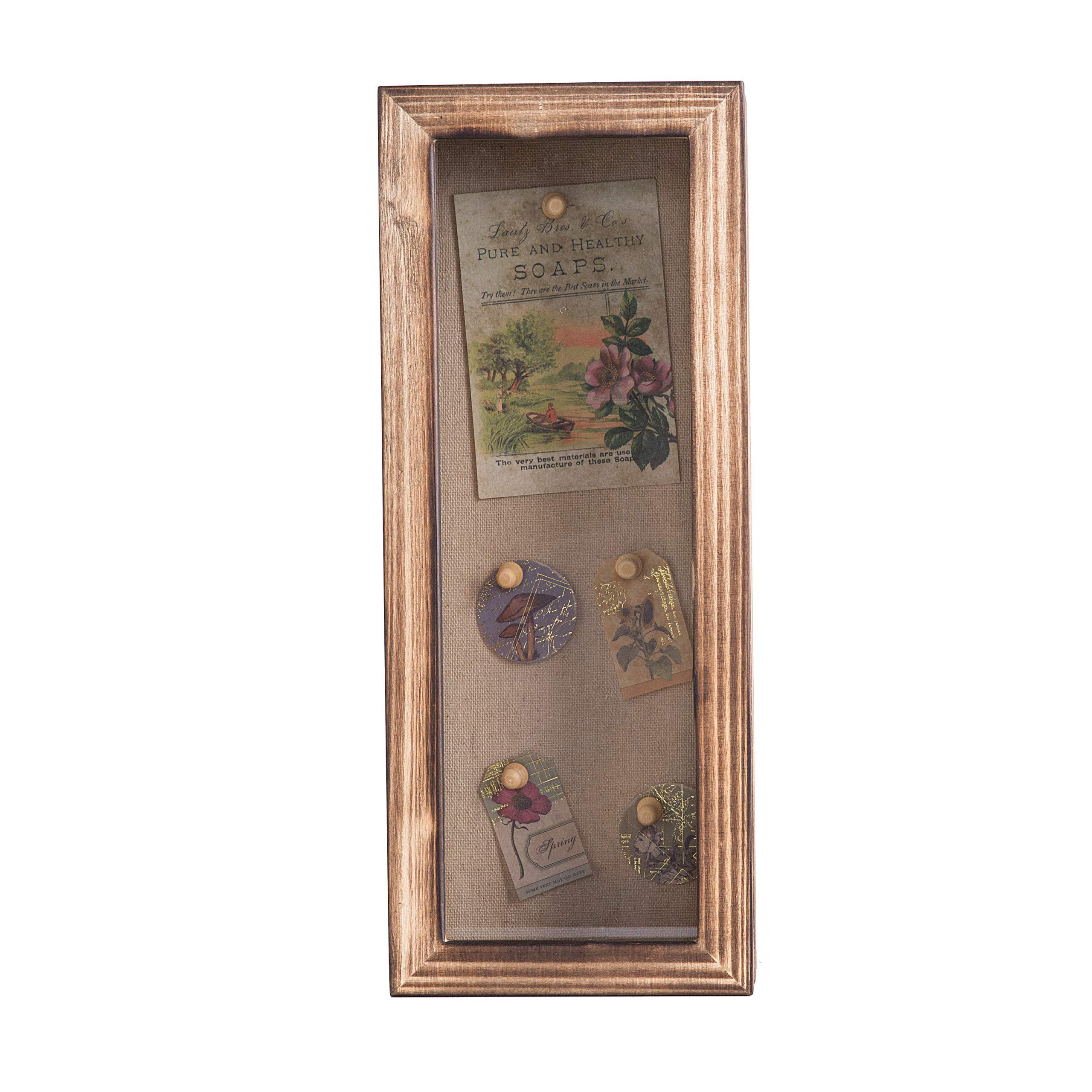 One Allium Way® Shadow Box Frame 5X12.5 Flower Shadow Box Pin Display ...