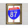 Bright Star Interstate 87 Sign - Single Picture Frame Art Prints ...