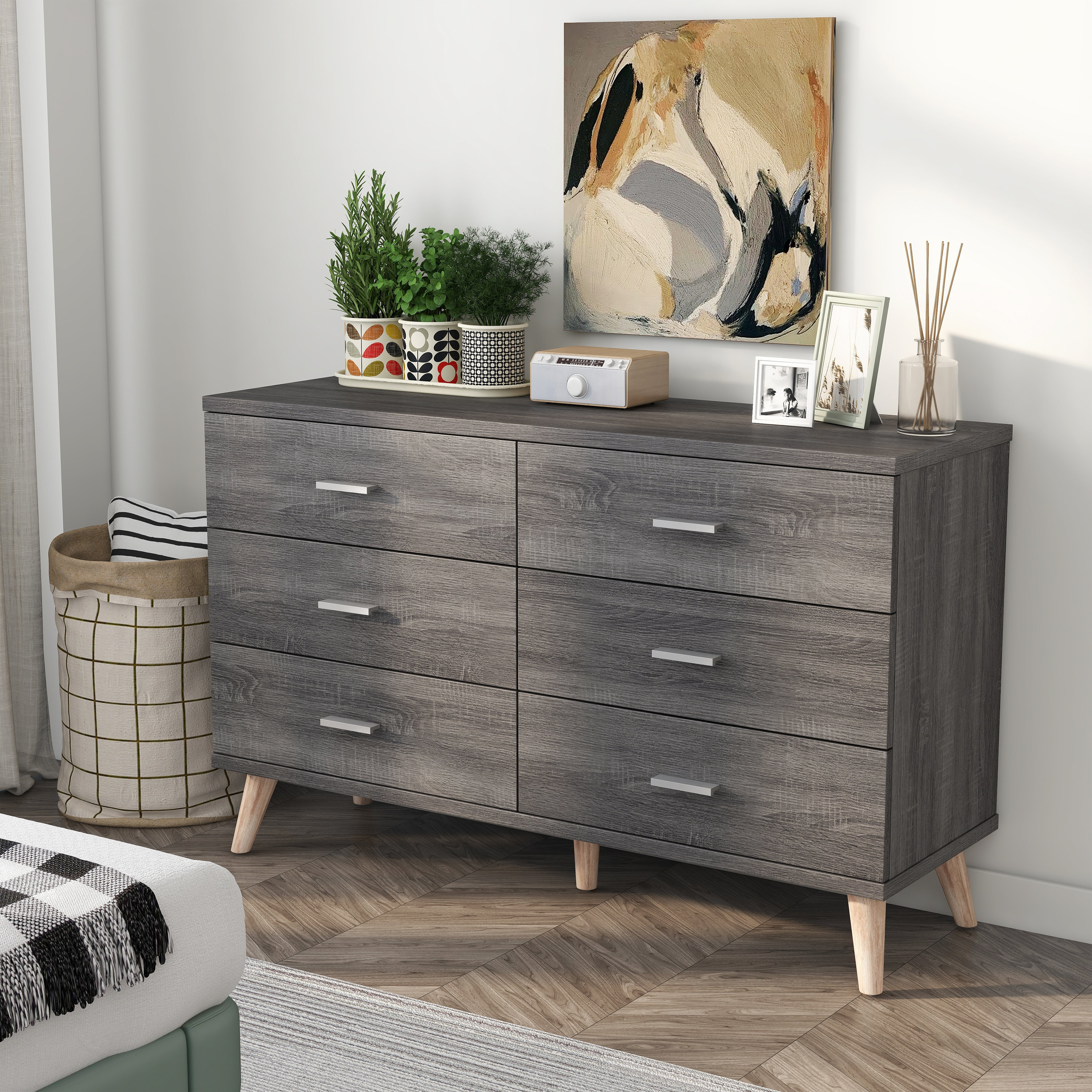 George Oliver Fort Ordan 47" Width 6-Drawer Dresser - Wayfair Canada