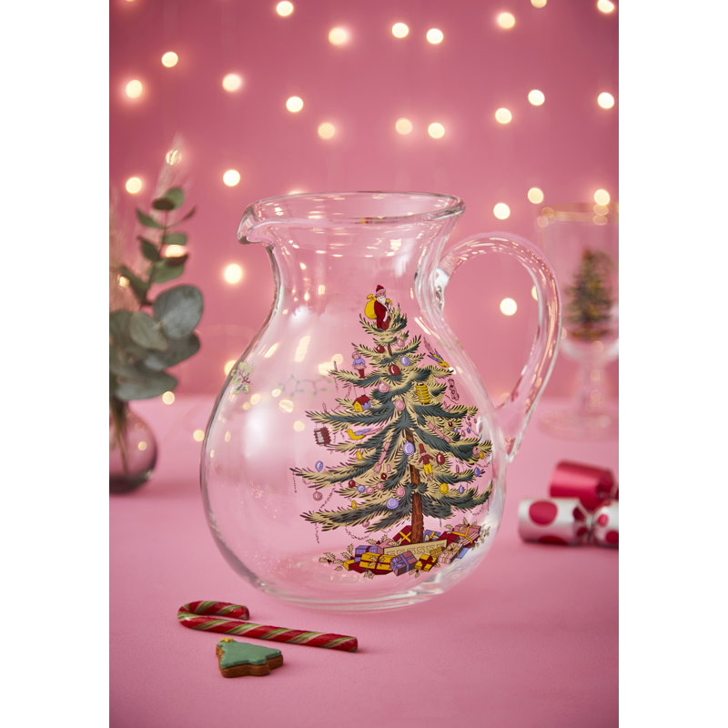 Spode Christmas Tree Glass Pitcher & Reviews | Birch Lane