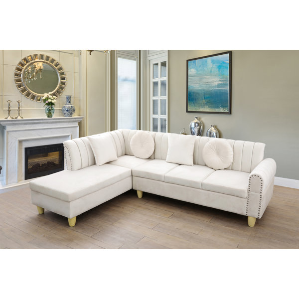 Ebern Designs Weleetka 2 - Piece Upholstered Sectional | Wayfair
