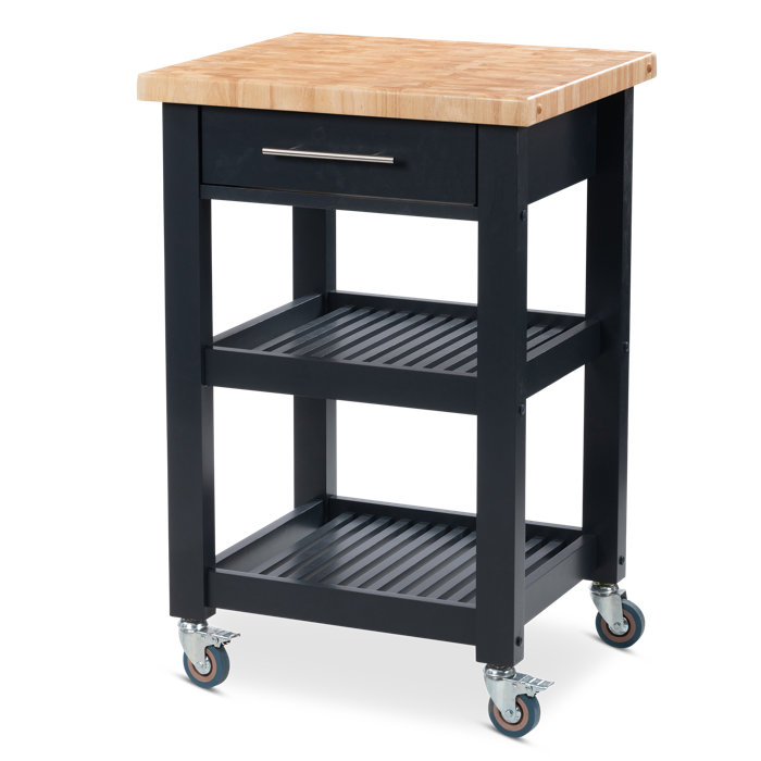 Prep & Savour Solid Wood Kitchen Cart & Reviews | Wayfair
