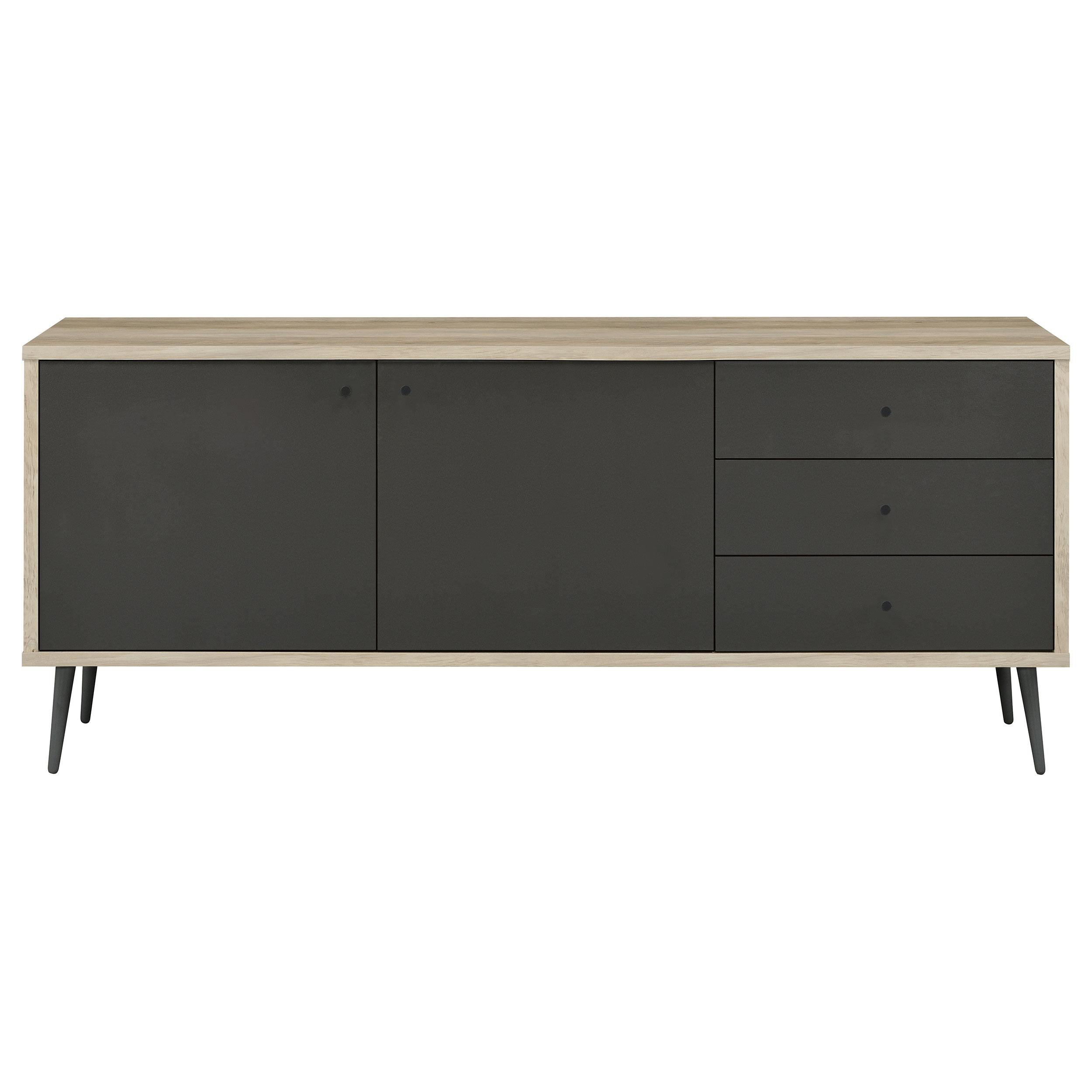 Newline Maeve 2-Door Engineered Wood Cabinet Antique Pine And Grey ...