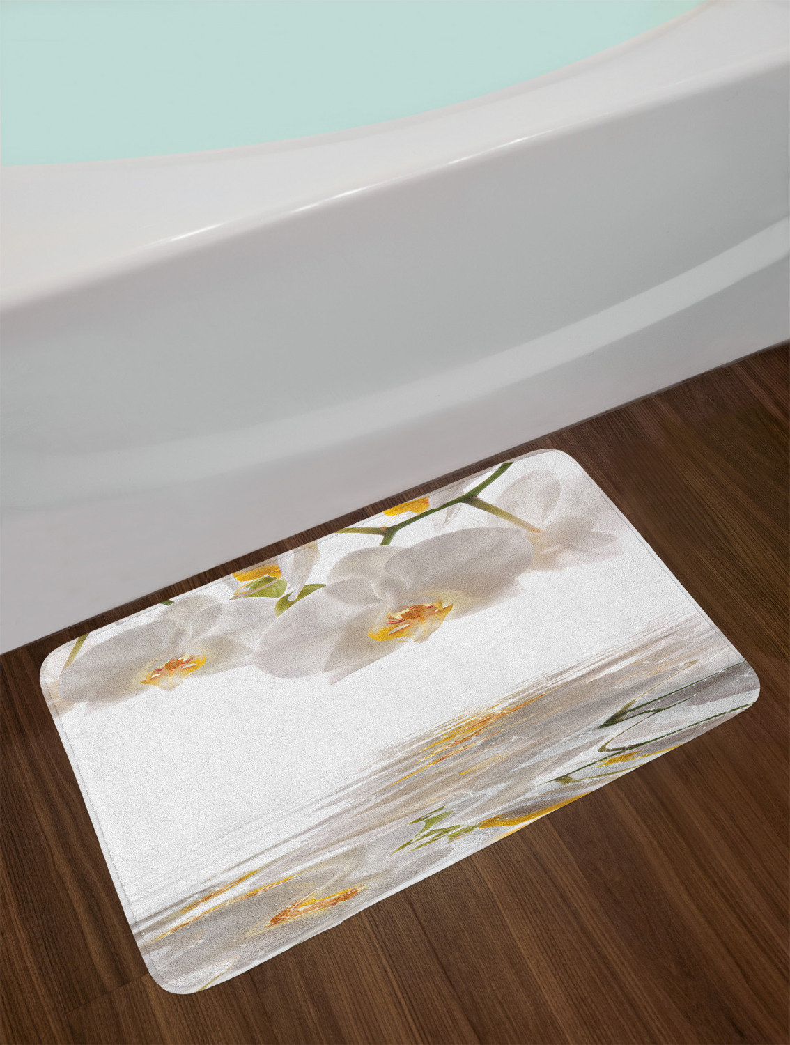 East Urban Home Flower Bath Rug | Wayfair
