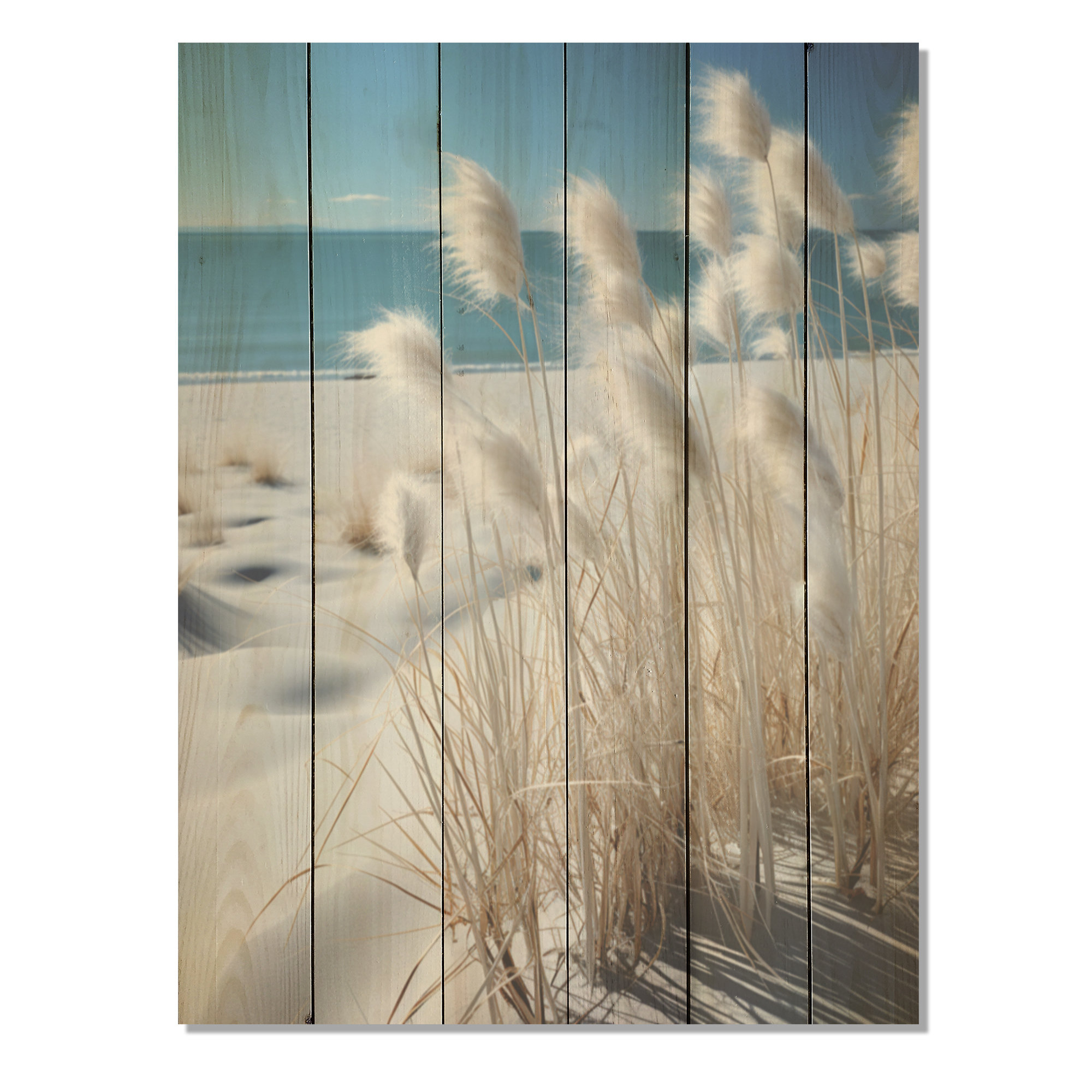 Ophelia & Co. Coastal White Sand Elegance - Coastal Wood Wall Art On ...