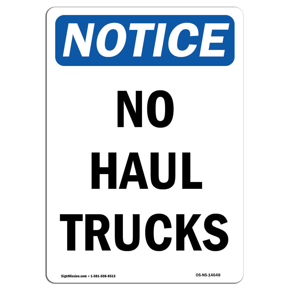 SignMission No Haul Trucks Sign | Wayfair