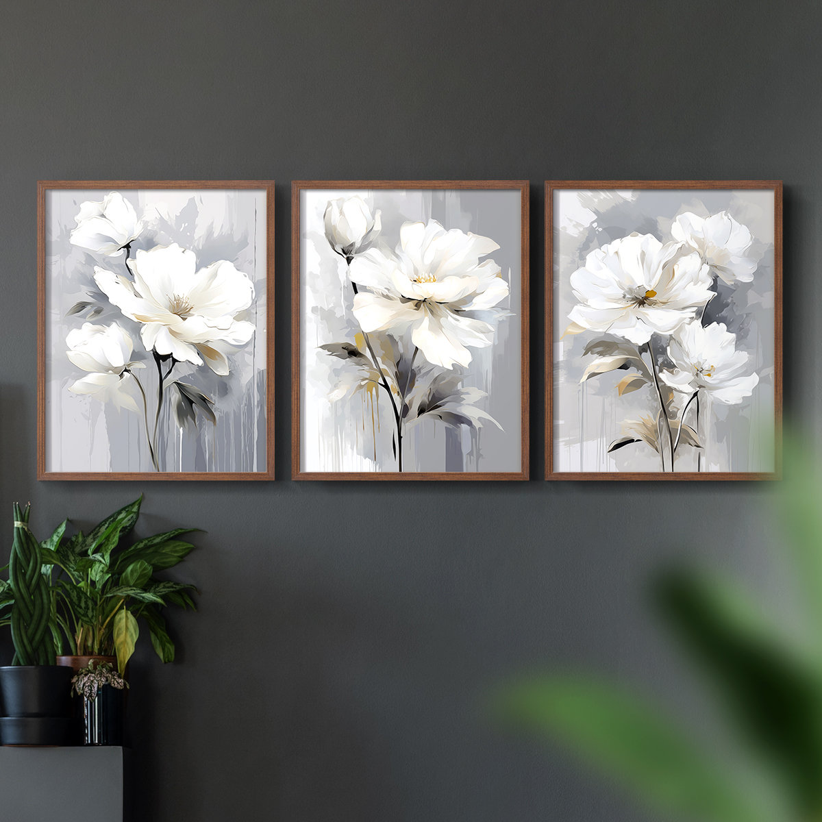 Lark Manor™ Floral Study Series CXLVI -Set Of 3 Framed Giclee Prints ...