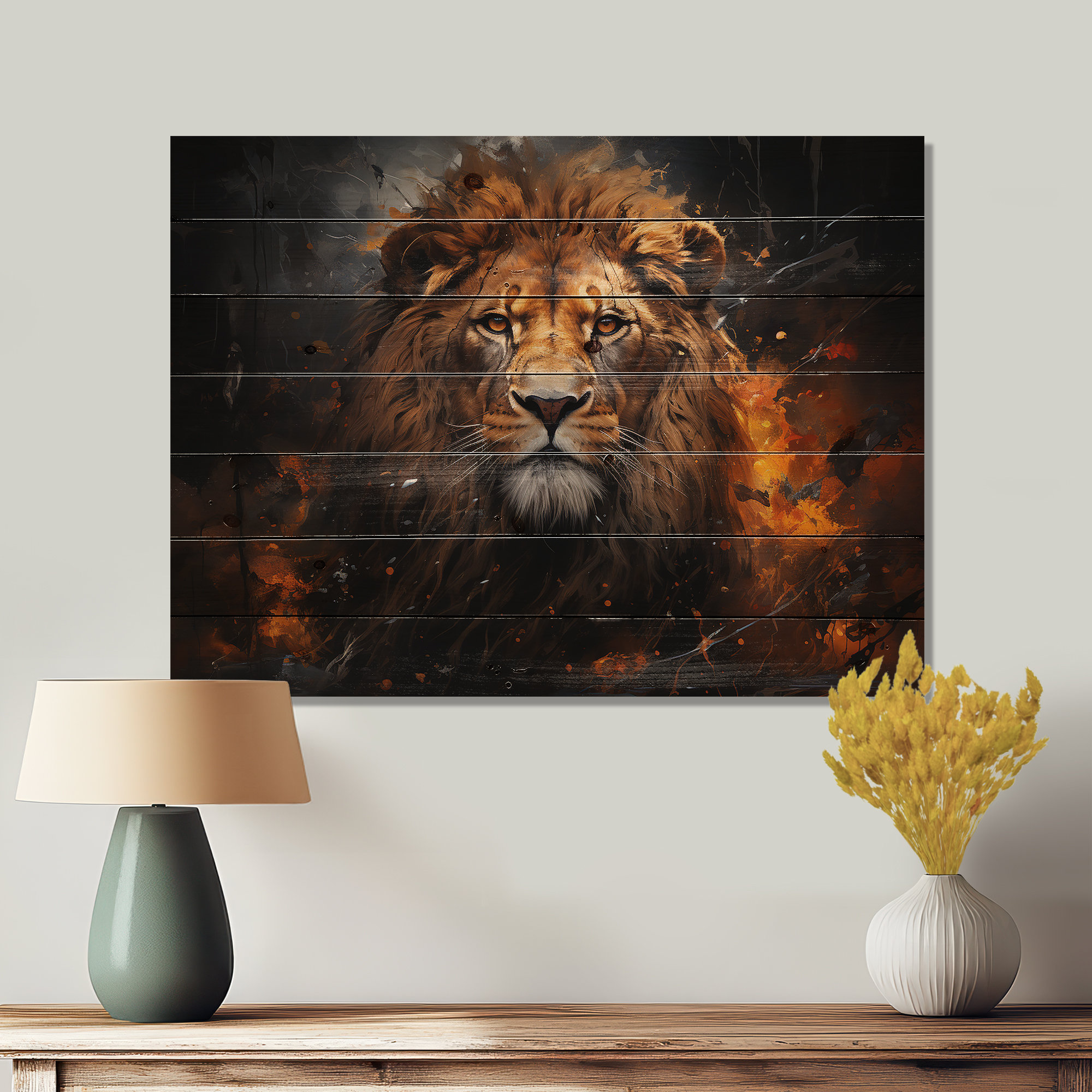 Bungalow Rose Milton - Animals Wood Wall Decor On Natural Pine Wood ...